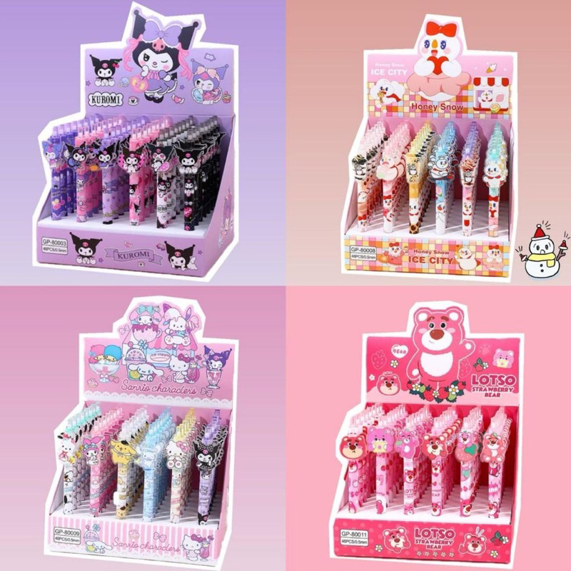 Jual LRMS Pulpen GEL Karakter MIXUE / SNOW KING SANRIO LOTSO SHINCAN ...