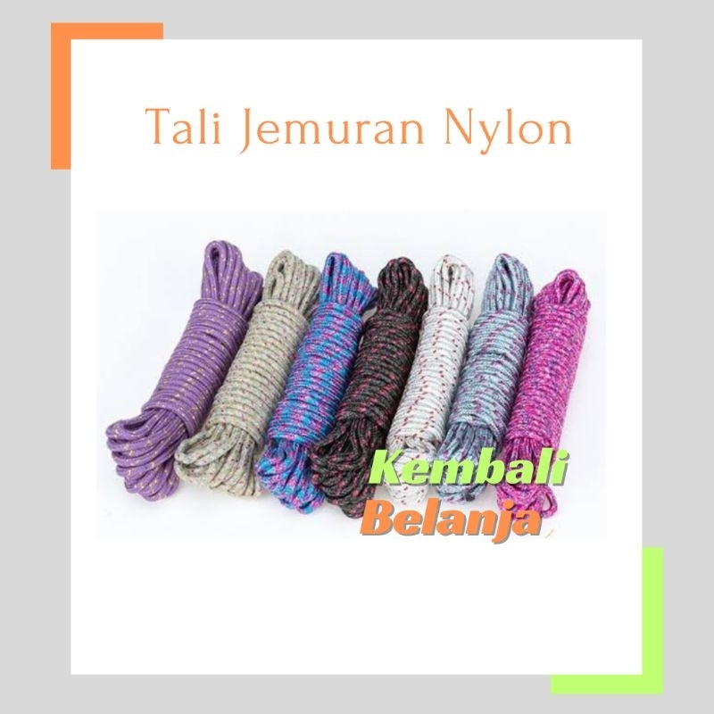 Jual Tali Jemur 10 Meter/ Tali Bahan Nilon/ Tali Nylon Jemuran/ Tali ...