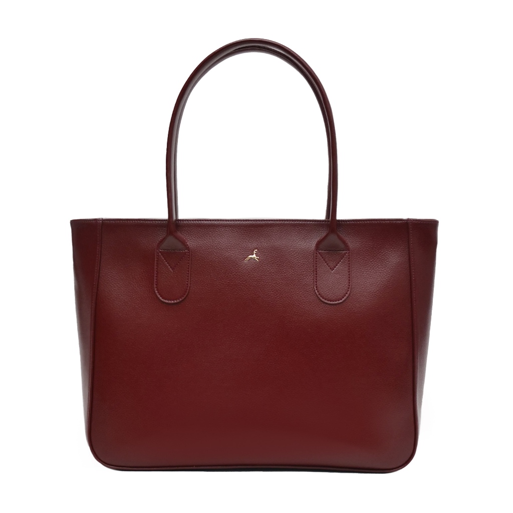 Jual POVILO LARAS TOTE BURGUNDY | Shopee Indonesia