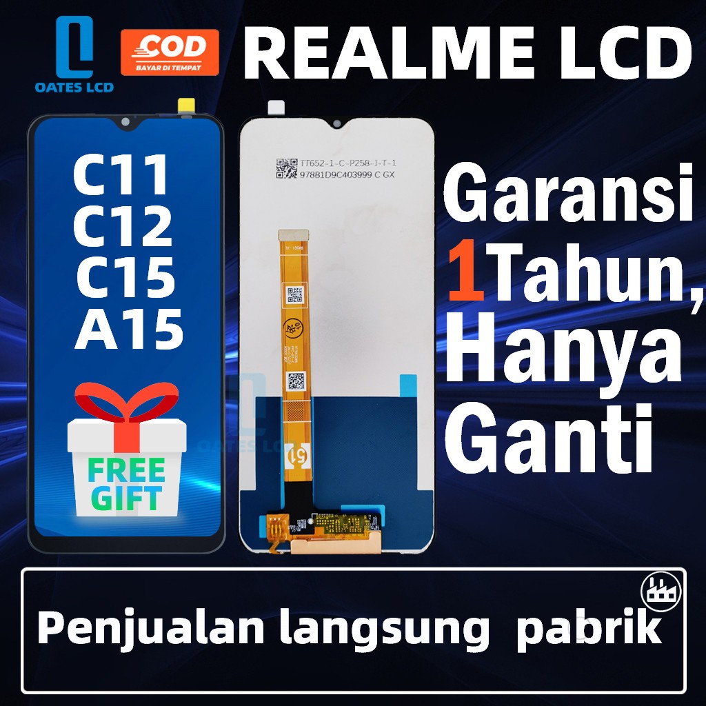Jual LCD OPPO A15/A15S/REALME C11/C12/C15/V3/73 5G / NARZO 20 30A / Q2i 5G/OPPO A35/A16E/A16K ...