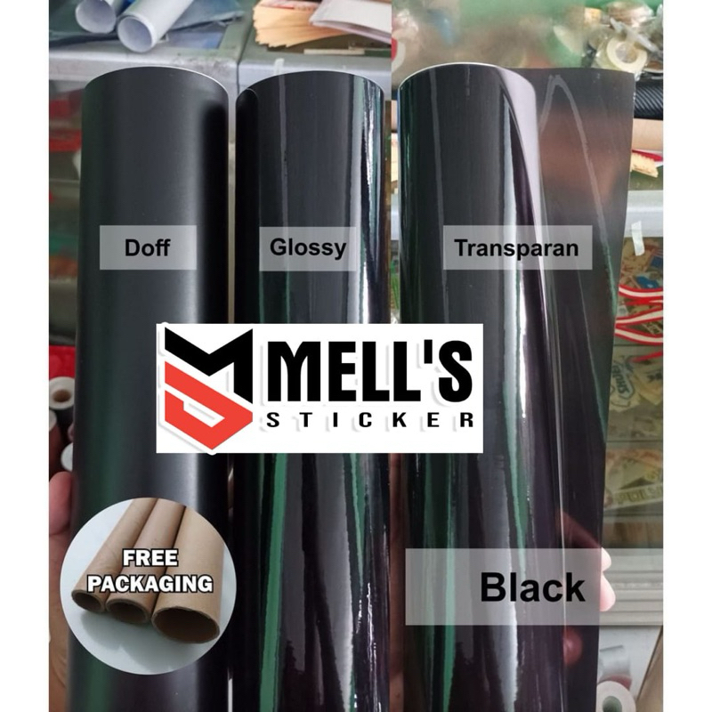 Jual skotlet hitam dop matte hitam glossy hitam transparan anti gores ...