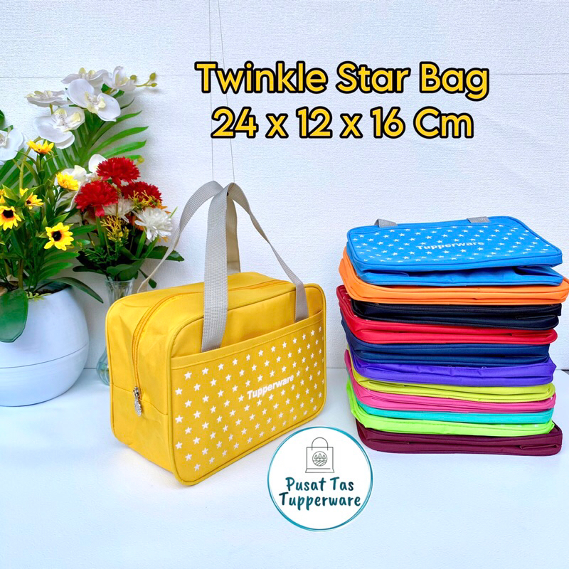 Jual Tas Bekal Twinkle Star Tupperware/Tas Make Up/Tas Bekal (Zipper ...