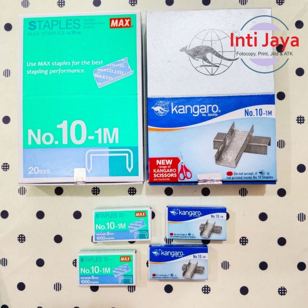 Jual Isi Staples Kecil/ Isi Staples No 10 Kangaro/ Max | Shopee Indonesia