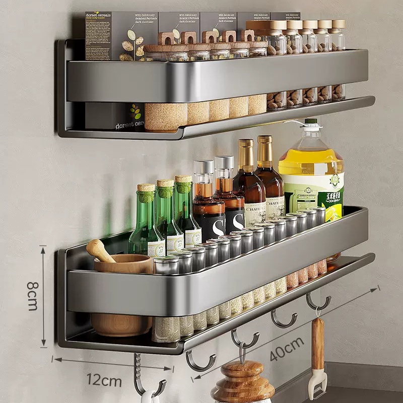 Jual Rak Bumbu Dapur Dinding Kitchen Rack Tempat Pisau Rak Gantung Rak ...