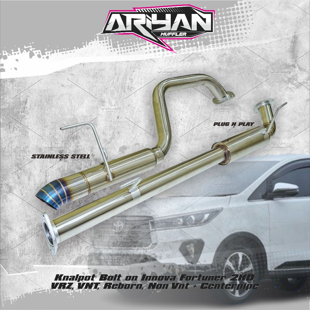 Jual Knalpot Bolt on Innova Fortuner 2KD, VRZ, VNT, Reborn, Non Vnt ...