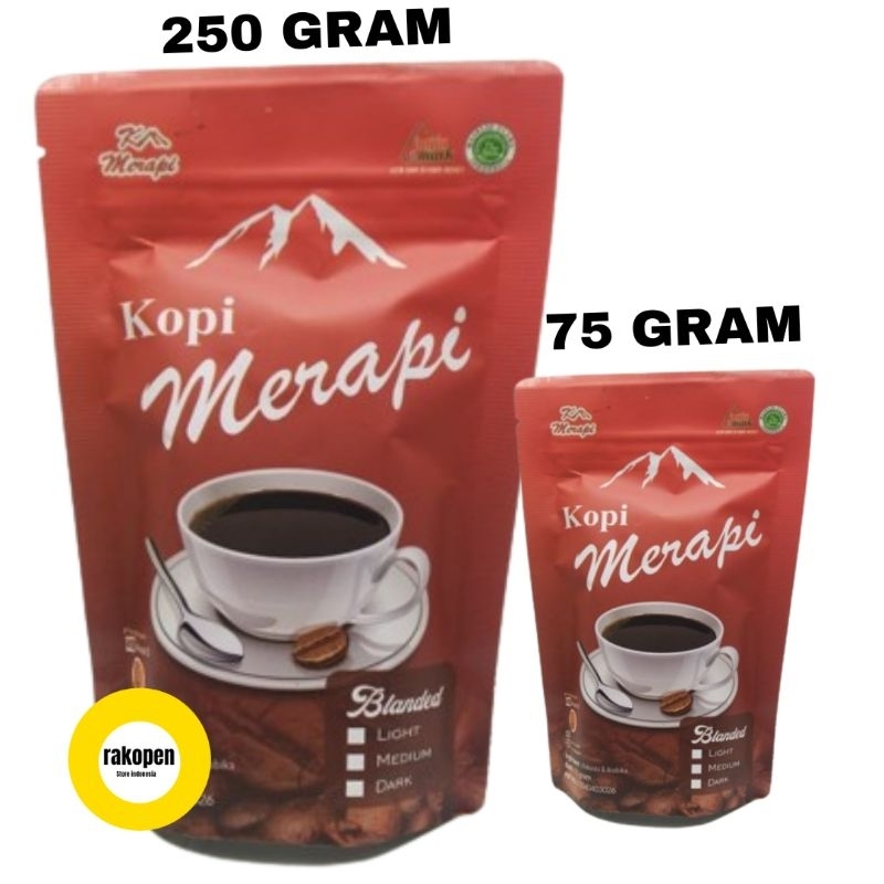 Jual Kopi Merapi Arabika Robusta Blend Medium 250 Gram Murni Kopi ...