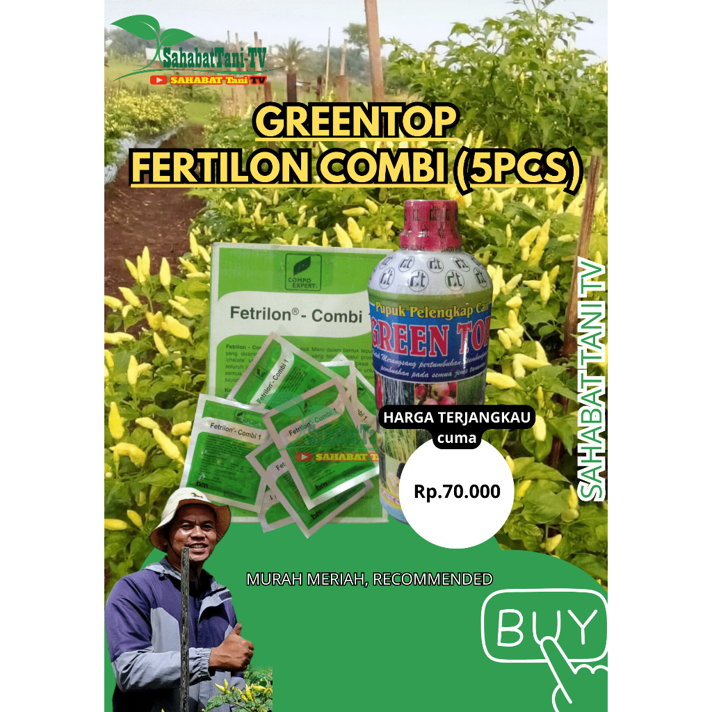 Jual Paket Greentop + Fertilon Combi(5pcs, 2,5gr) | Shopee Indonesia