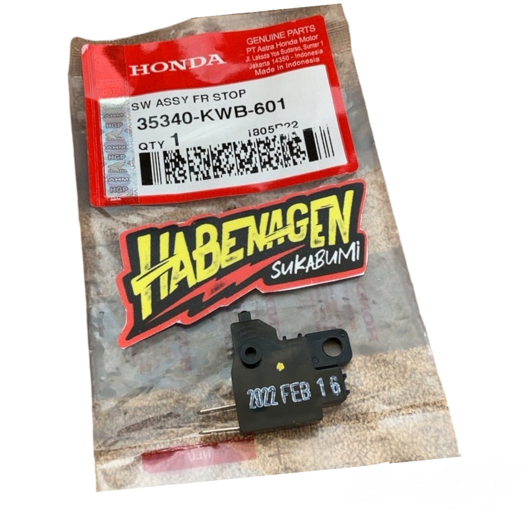 Jual switch swit rem kanan cakram depan fr stop assy honda beat pop ...