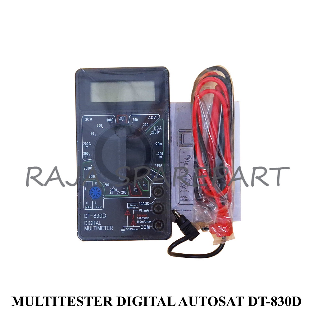 Jual MT830D AVOMETER/MULTIMETER DIGITAL/MULTITESTER DIGITAL AUTOSAT DT ...