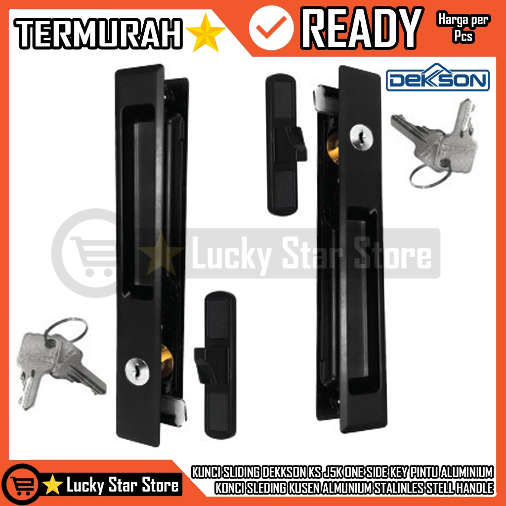 Jual Dekkson KS J5K Kunci Sliding One Side Key Handle Pintu Aluminium ...