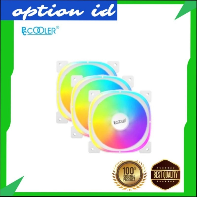 Jual Fan Case PCCOOLER EF120 ARGB | PC COOLER 120mm Triple Pack - White ...