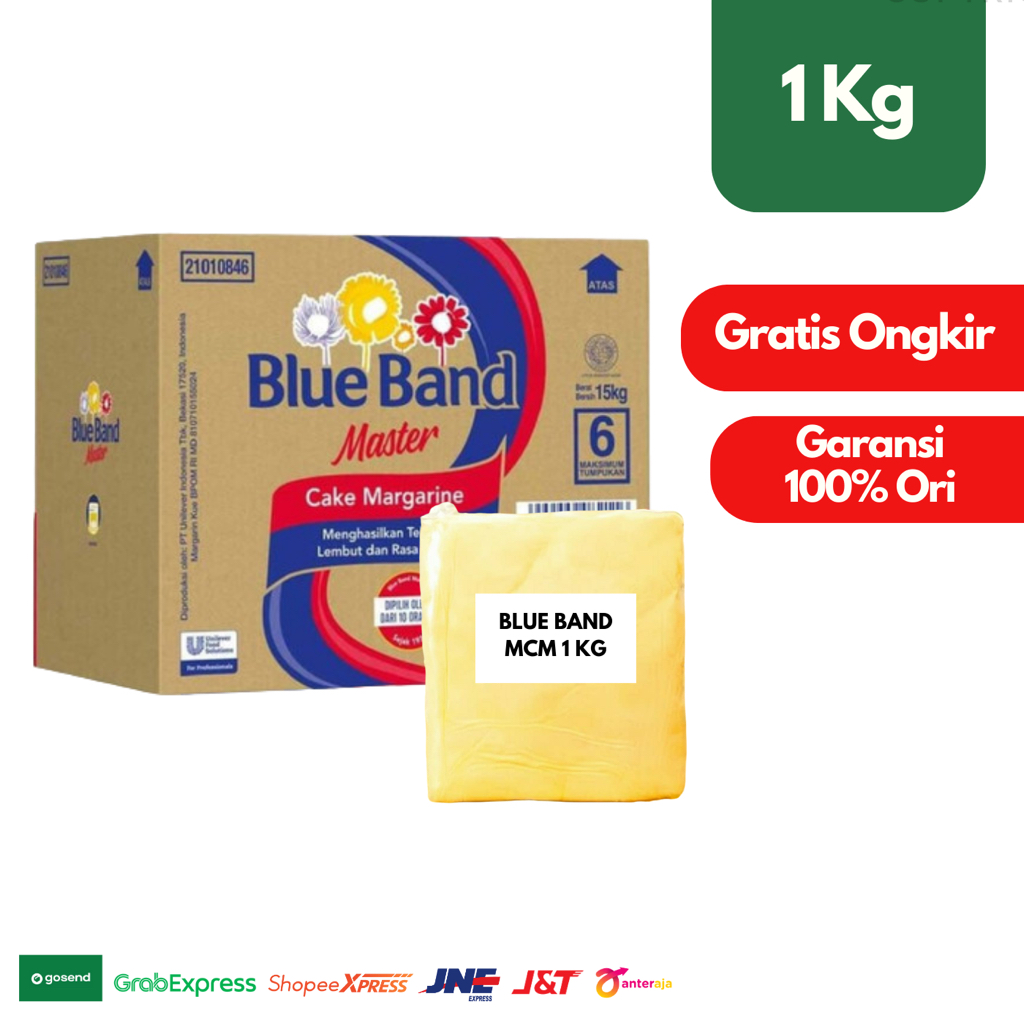 Jual Blue Band Master Cake Margarine 1kg / Blue Band Repack 1kg ...