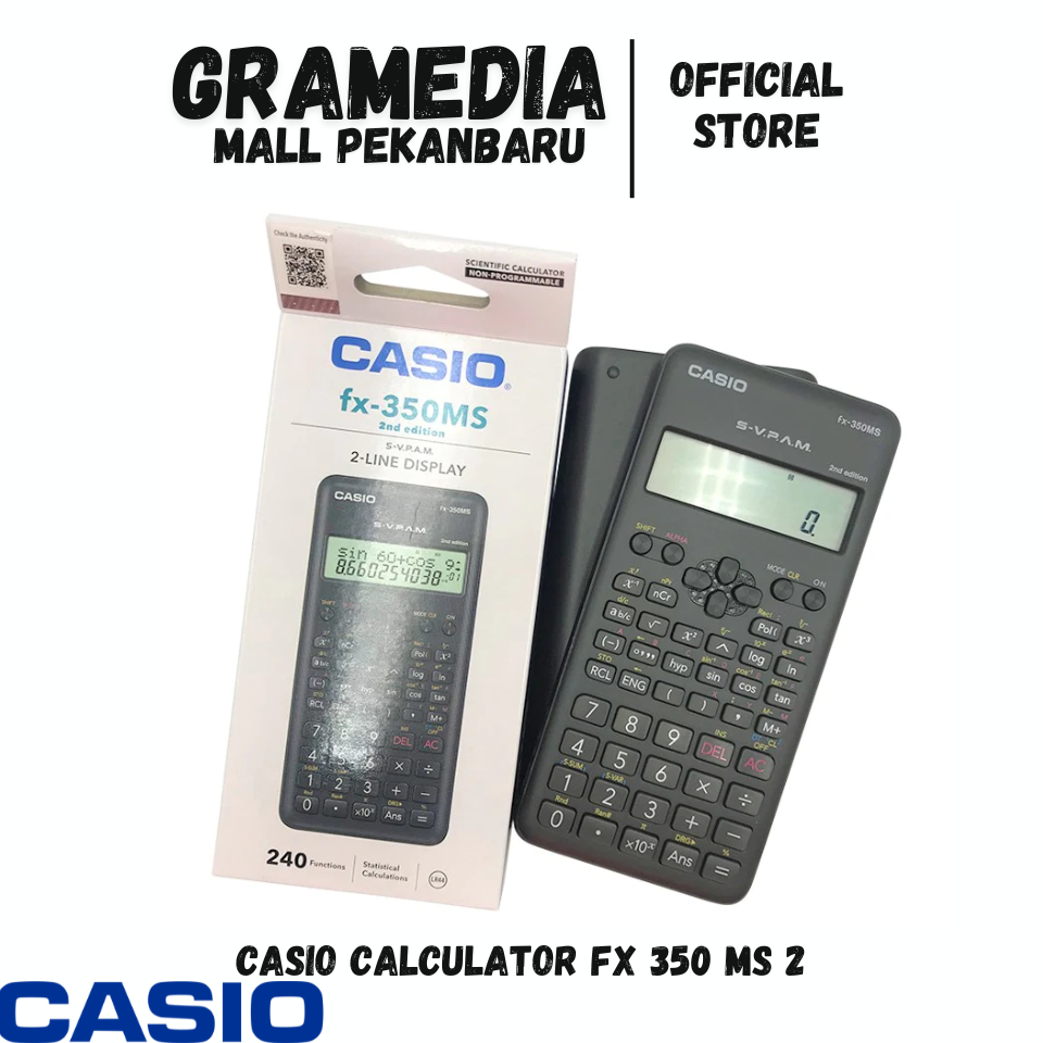 Jual CASIO CALCULATOR SCIENTFIC FX 350 MS 2 - Kalkulator Scientfic ...
