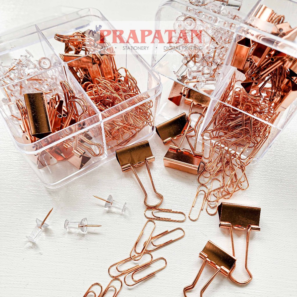 Jual Deli Binder Paper Clip Push Pin Set 78551 | Set Penjepit Kertas ...