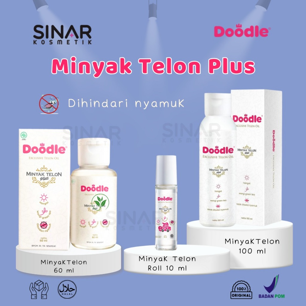 Jual Doodle Exclusive Minyak Telon Plus Wangi Greentea 10ml Roll On ...