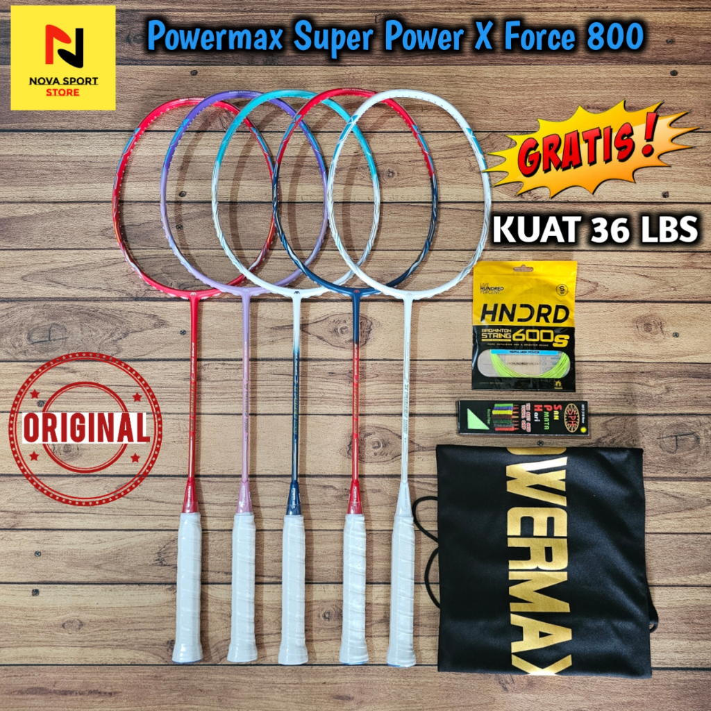 Jual Raket Badminton Powermax Super Power X Force 800 | Shopee Indonesia