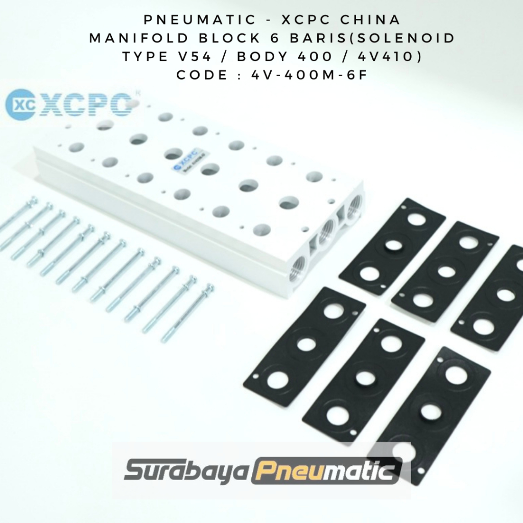 Jual Manifold Block - 4V-400M-6F (6 Baris) - V54 / BODY 400 / 4V410 - XCPC | Shopee Indonesia