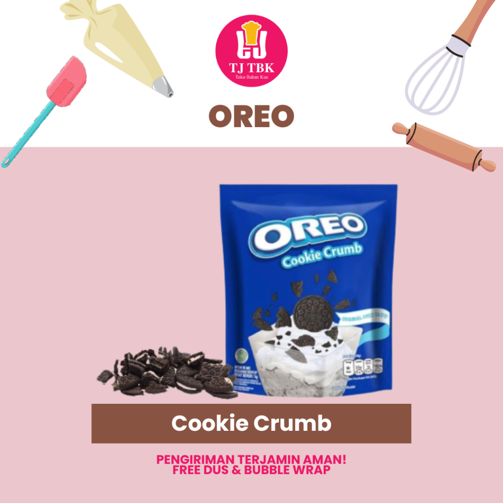 Jual Oreo Cookie Crumb / Bubuk Topping Oreo 1kg | Toko Bahan Kue TJ ...