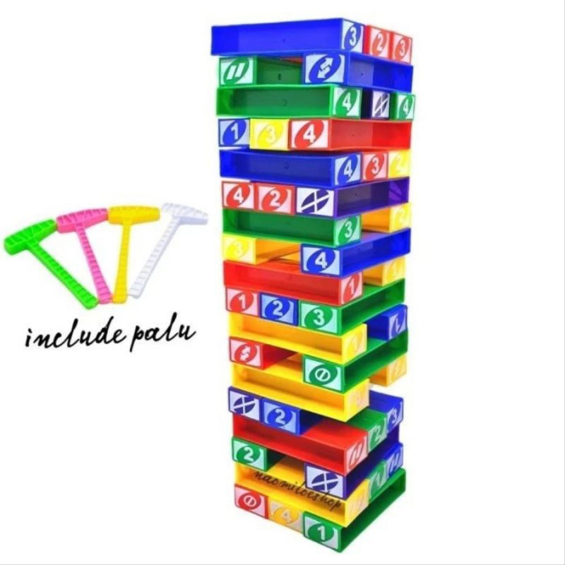 Jual Mainan Pile Of Blocks Tower Stacko - Balok Susun Family Kids Game ...