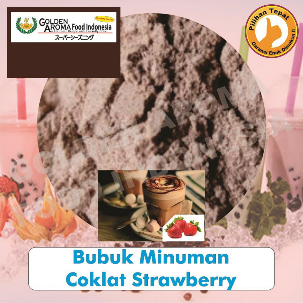 Jual Bubuk Minuman Coklat Stroberi 1 Kg Strawberry Chocolate Drinking ...