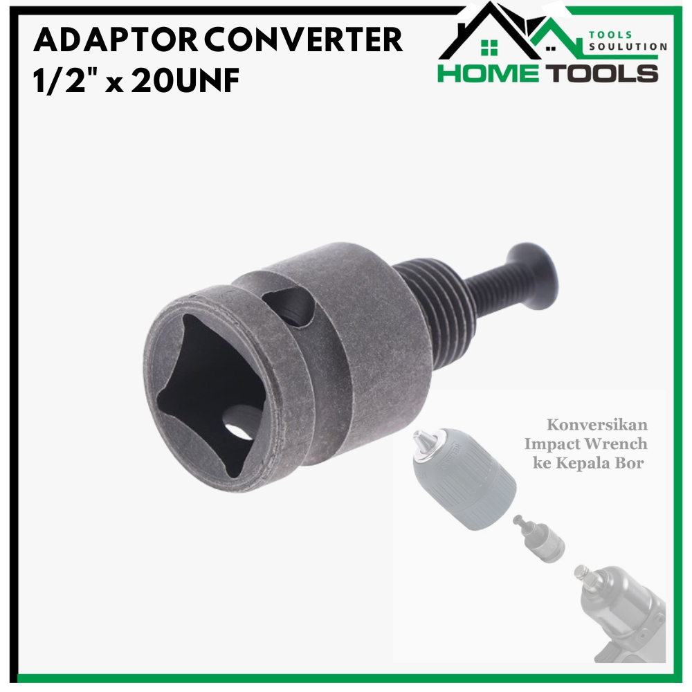Jual Adapter Converter 3/8 Kepala Bor 13mm Drill Chuck Impact Wrench 3/ ...