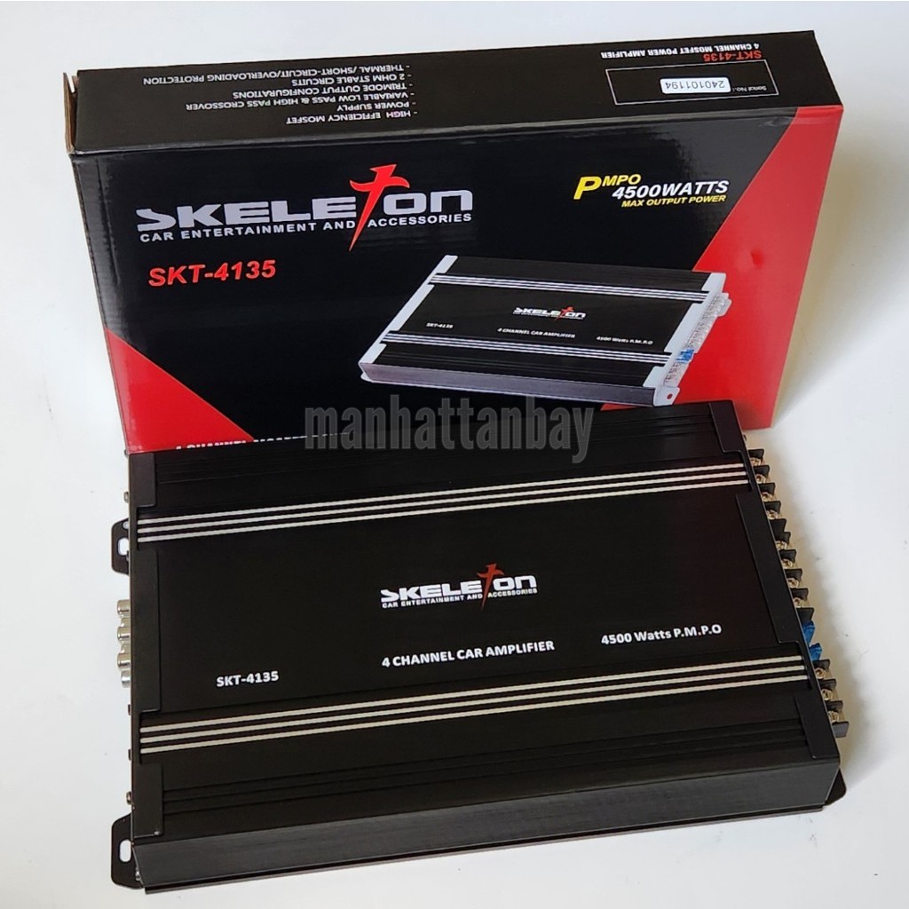Jual Power Amplifier Mobil 4 Channel Skeleton | Shopee Indonesia