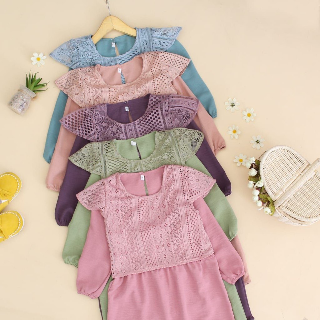 Jual GAMIS MALIKA (1-6 Y) | Baju Gamis Anak Perempuan | Dress Brukat ...