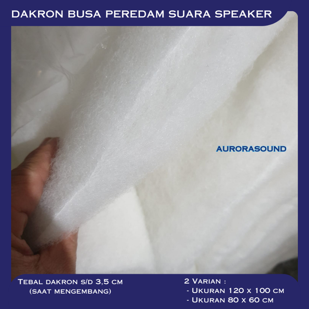 Jual DAKRON BUSA PEREDAM SUARA SPEAKER BOX BASS TEBAL 3,5 CM (120 X ...