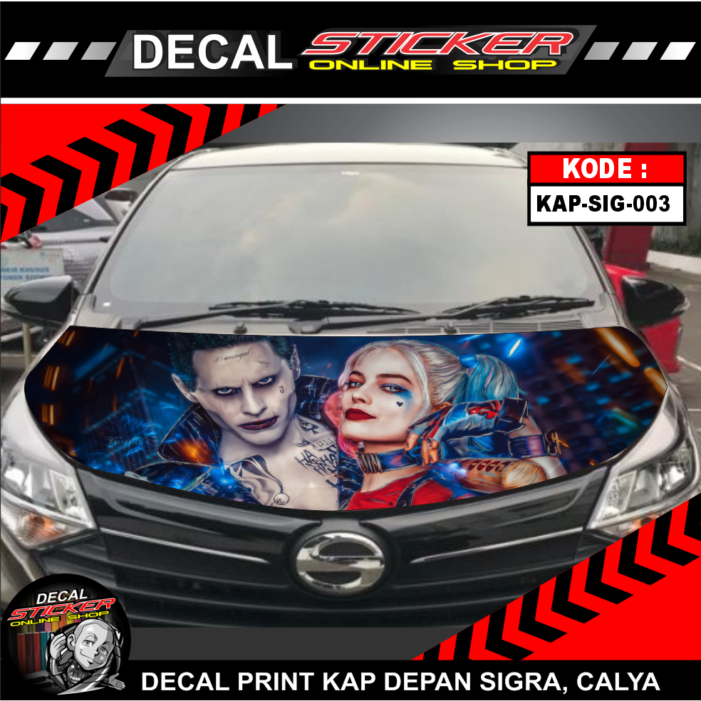 Jual STIKER DECAL PRINT KAP DEPAN MOBIL SIGRA, CALYA KEREN | Shopee Indonesia