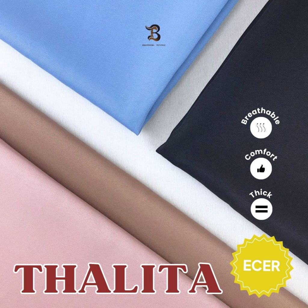 Jual [MINIMAL 2X KLIK UNTUK 1 YARD] Thalita | Kain Ecer | Bahan Kain ...