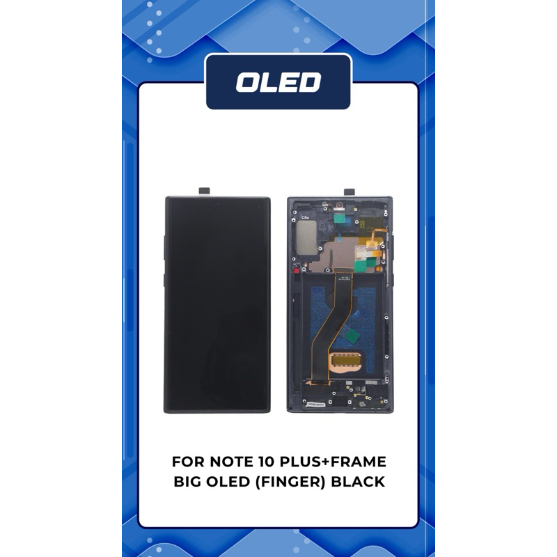 Jual LCD SAMSUNG NOTE 10 PLUS/N975 FULLSET TOUCHSCREEN + FRAME BLACK OLED/ORG | Shopee Indonesia