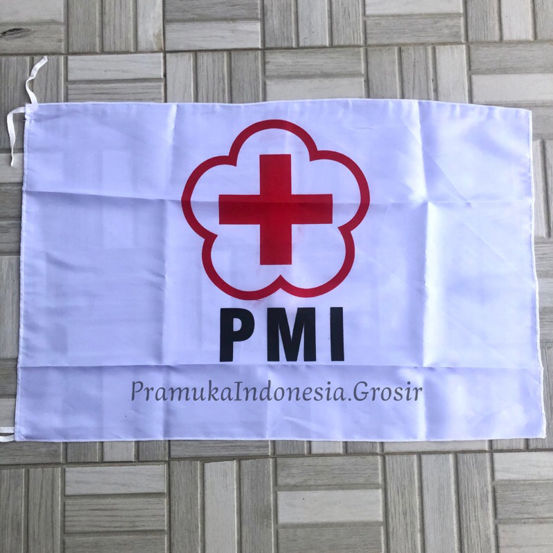 Jual BENDERA PMI 60x90 80x120 / BENDERA PALANG MERAH INDONESIA | Shopee ...