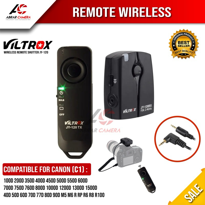 Jual Viltrox Remote Shutter Wireless Canon JY120 C1 / Self studio Remot ...