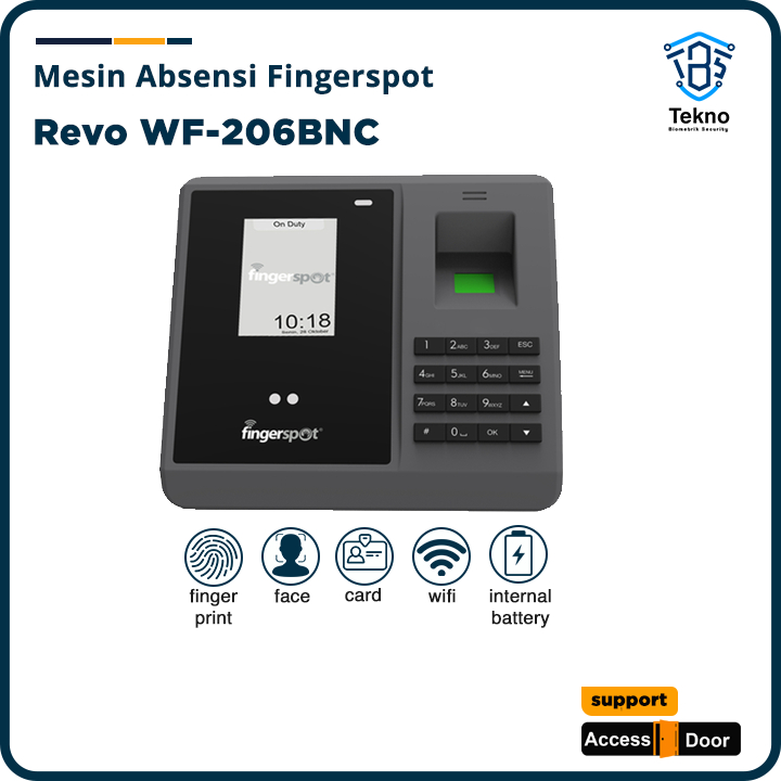 Jual Mesin absensi wajah fingerspot revo wf206 bnc absensi sidikjari ... Jual Mesin absensi wajah fingerspot revo wf206 bnc absensi sidikjari ...