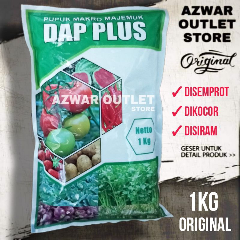 Jual DAP PLUS 1KG • Pupuk makro majemuk untuk tanaman | Shopee Indonesia