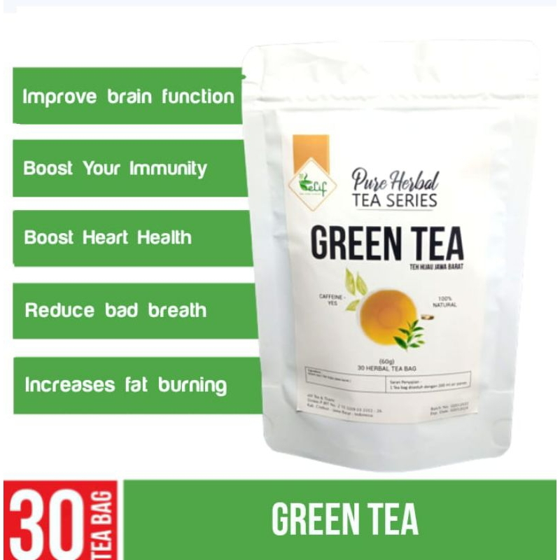 Jual Teh | Green Tea | Teh Hijau | Teh Kosmetik (30 Tea Bag) | Shopee ...
