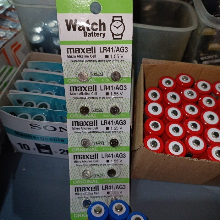 Jual Baterai LR41/ AG3 1 strip isi 10 PCS | Shopee Indonesia