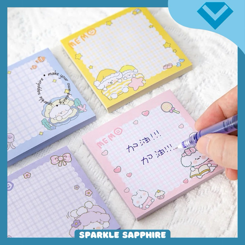Jual SN 06 - PUPPY STICKY NOTES KOTAK 70 LEMBAR Memo Tempel ATK Buku ...