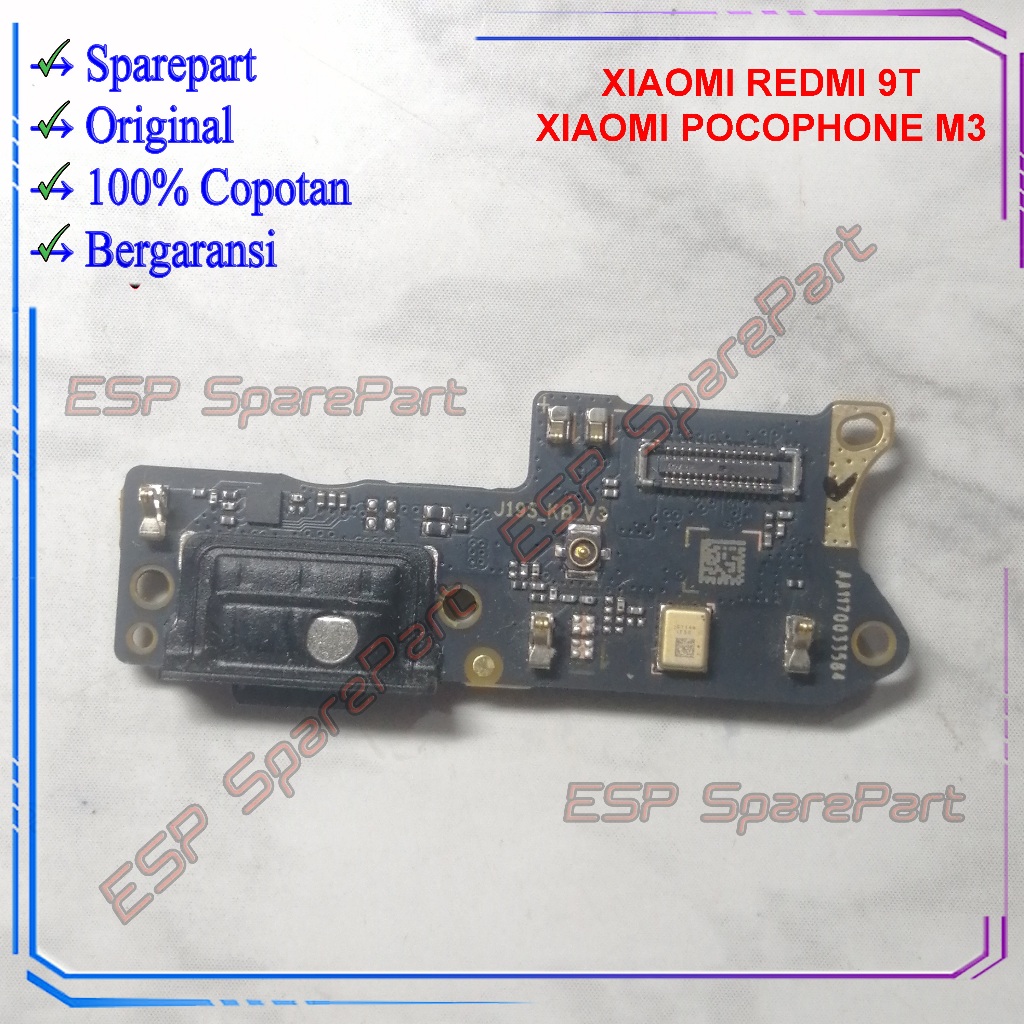 Jual Xiaomi Redmi 9T / Poco M3 Papan konektor cas pcb ui board charger ...