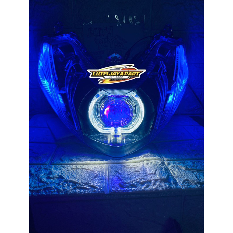 Jual CUSTOM Mio M3 Mio Z semi Biled dan Biled Daymaker Set Alis Cahaya ...