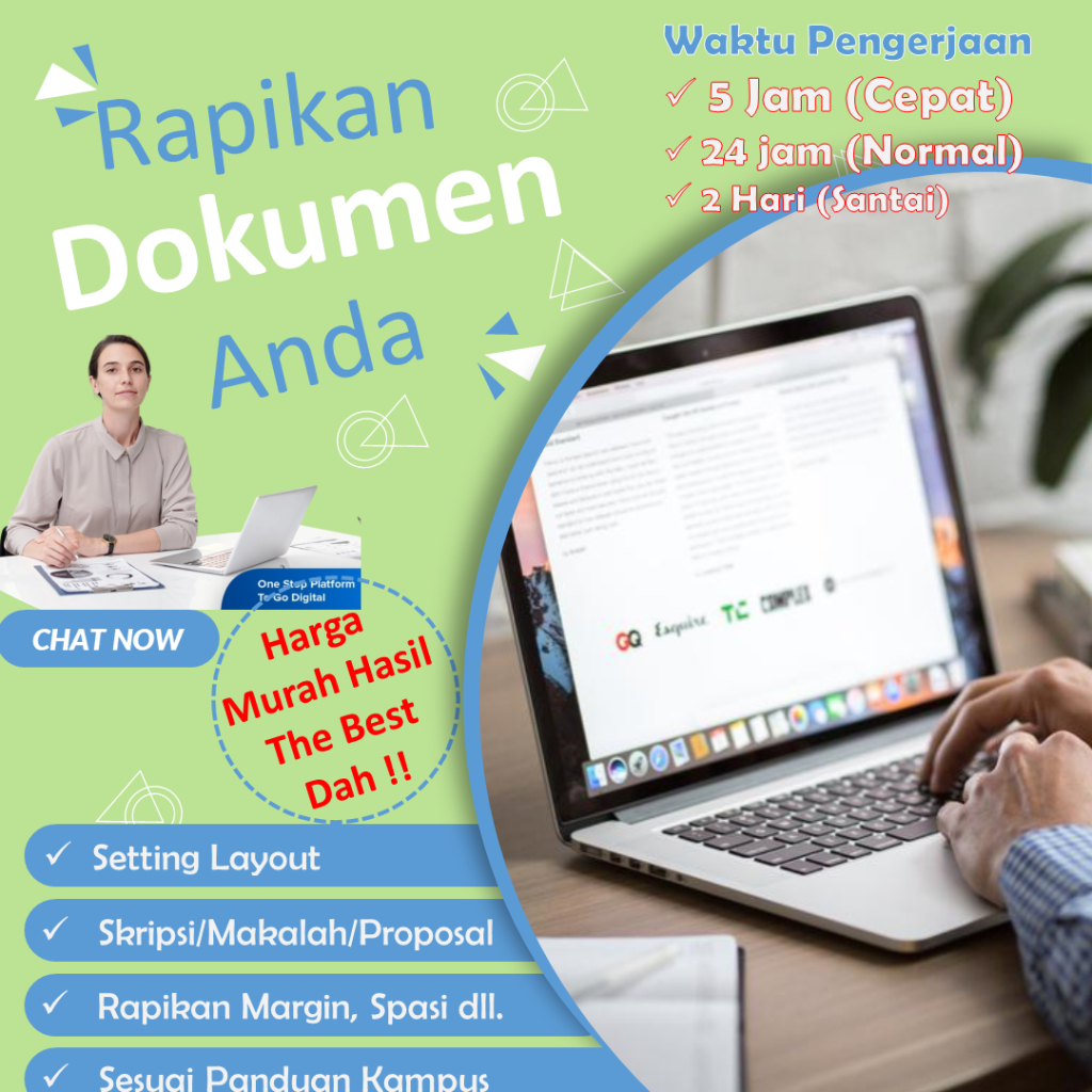 Jual MERAPIKAN FILE WORD DOKUMEN TESIS SKRIPSI Setting Layout | Shopee ...