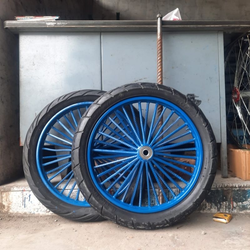 Jual Roda Gerobak Ring 17 Jari Rapet / Rentek ( satu pasang ) | Shopee ...