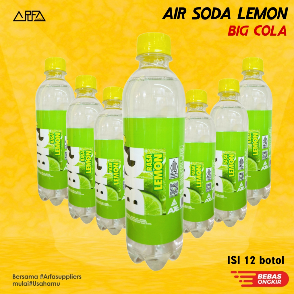 Jual Air Soda Lemon 400ml Big Cola isi 12 botol | Shopee Indonesia