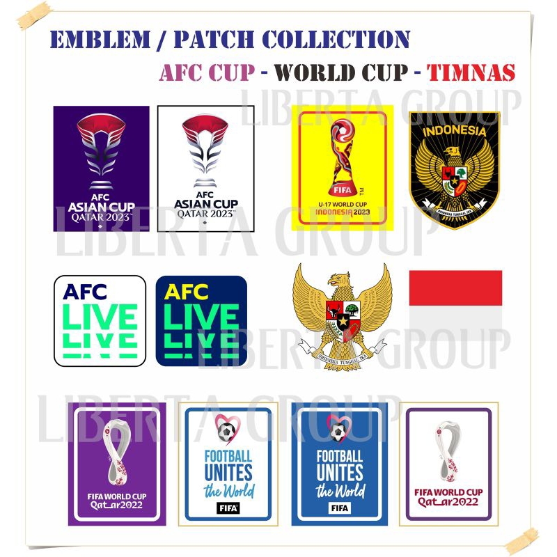 Jual Patch Emblem Jersey Timnas AFC world cup u17 Garuda Indonesia dll ...