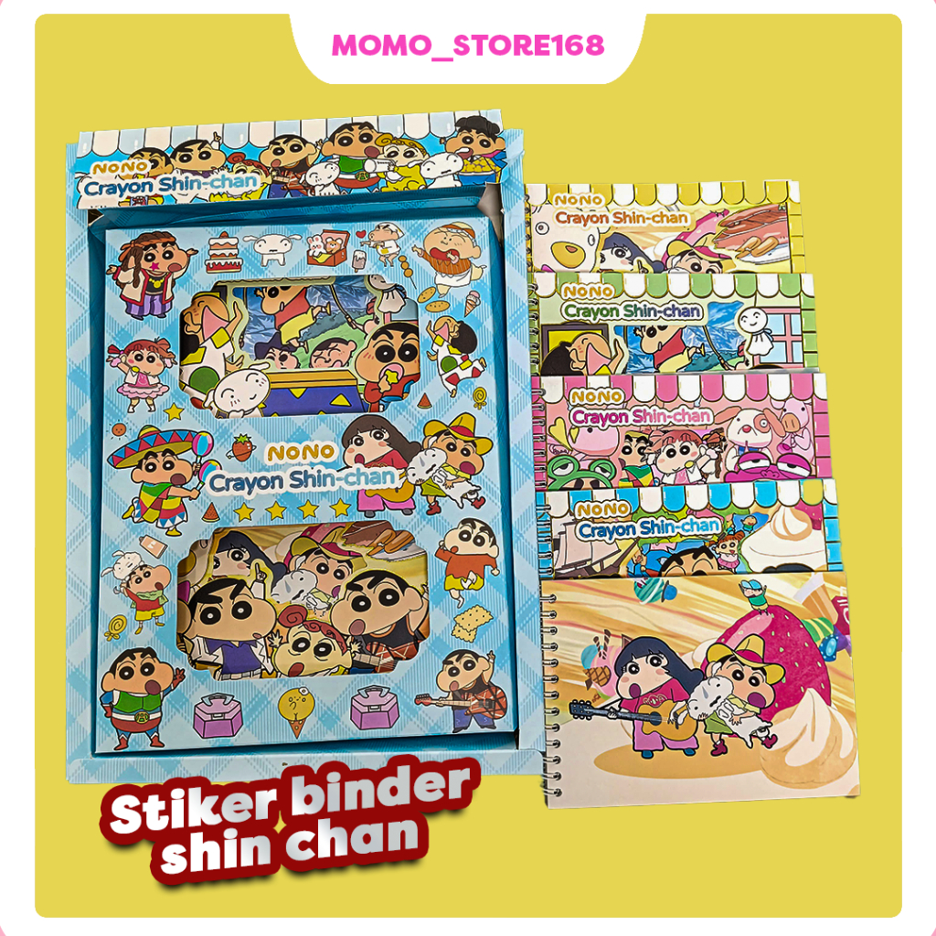 Jual Stiker Binder Aesthetic Shin Chan Stiker Book Buku Binder Shin ...