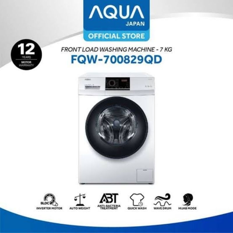 Jual AQUA FQW-700829QD MESIN CUCI FRONT LOADING INVERTER 7 KG ...