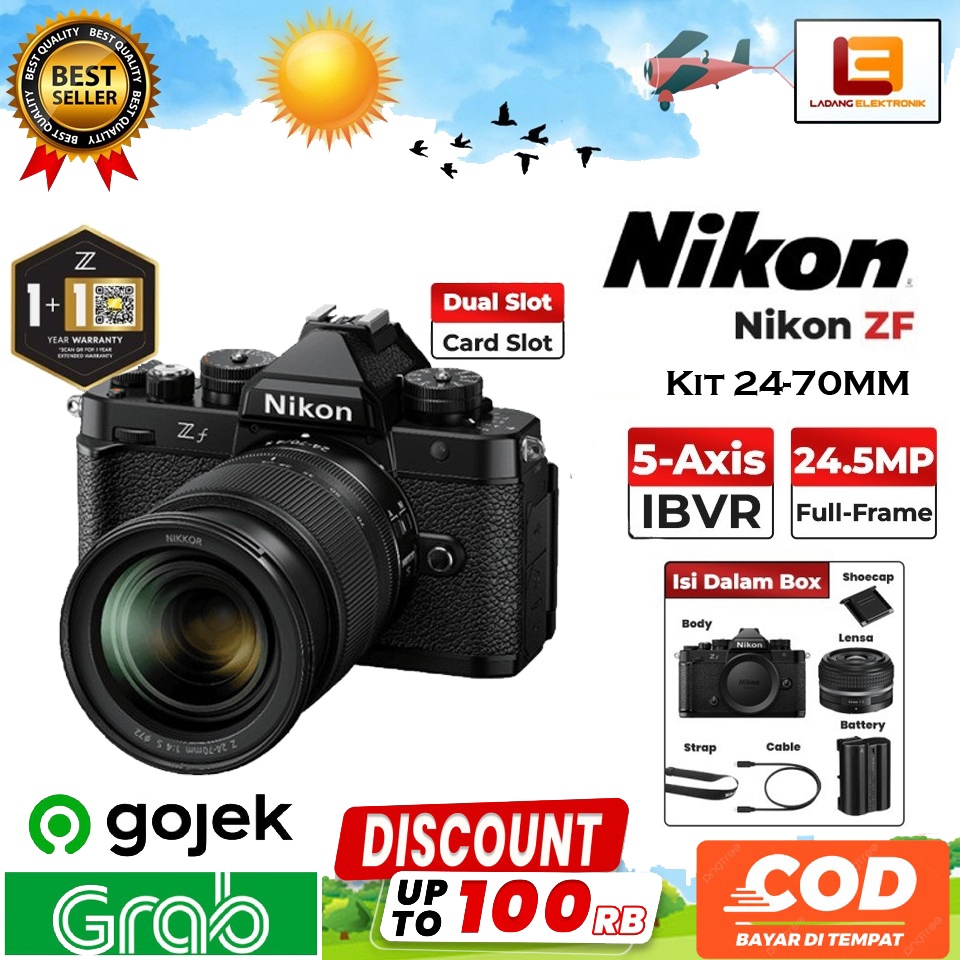 Jual Nikon ZF Kit 24-70mm Kamera Mirrorless Z F Camera ZF Garansi Resmi | Shopee Indonesia