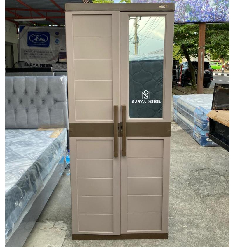 Jual LEMARI PLASTIK ARISA/LEMARI PAKAIAN/LEMARI BAJU | Shopee Indonesia