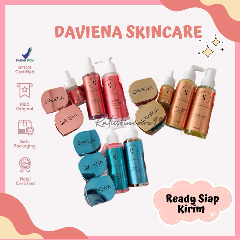 Jual DAVIENA SKINCARE PAKET DAVIENA SKINCARE DAVIENA GOLD DAVIENA ACNE ...