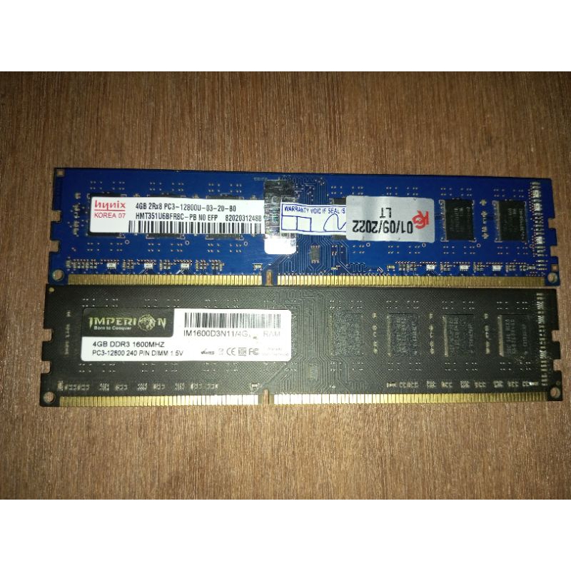 Jual Memory Ram 8gb (4x2) Ddr3 second | Shopee Indonesia